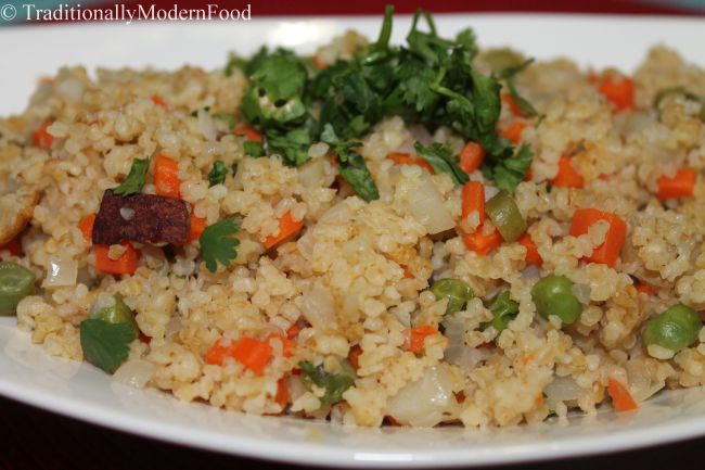 Godhumai rava Pulav | Broken Wheat Upma - Traditionally Modern Food