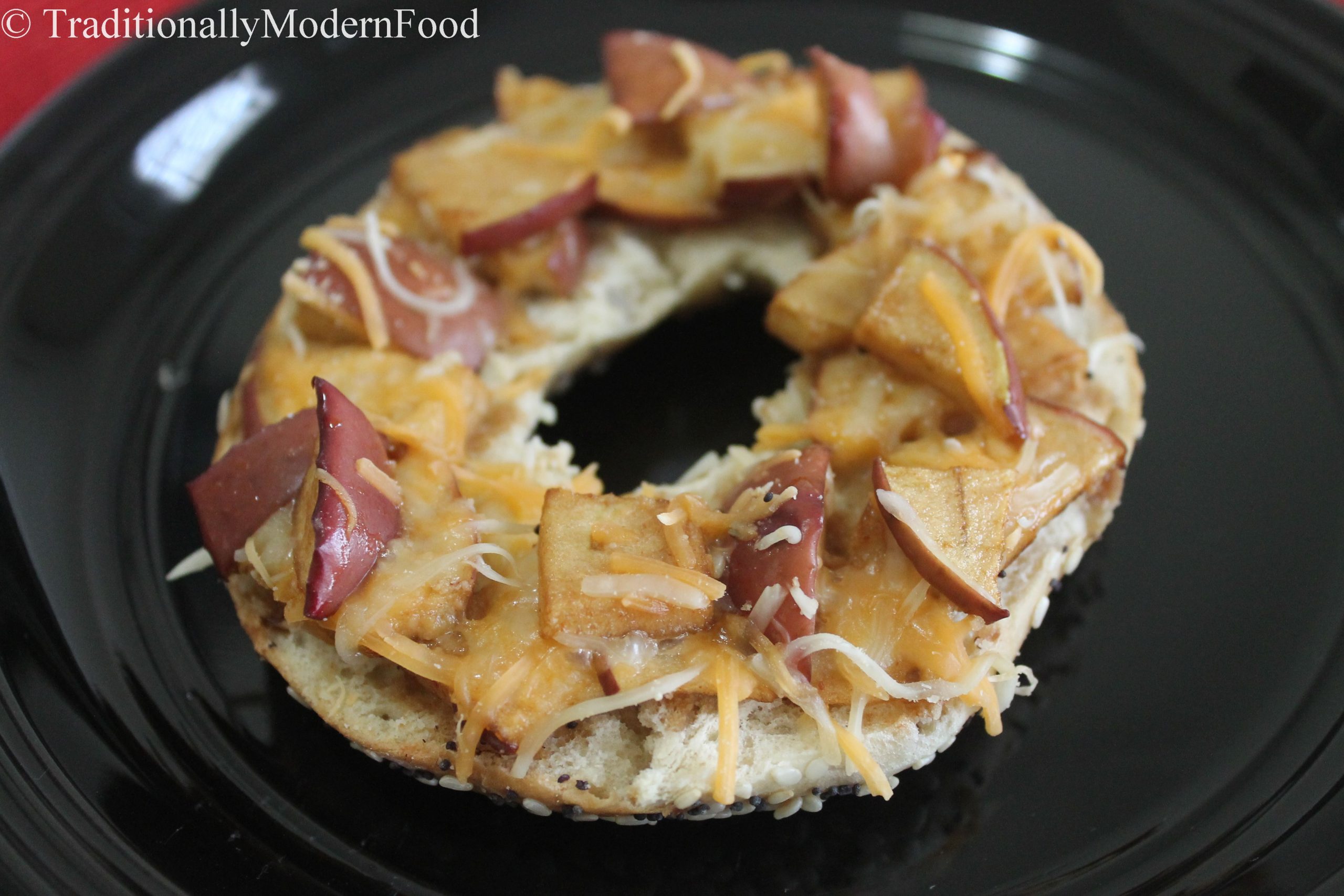 Apple Bagel - Traditionally Modern Food