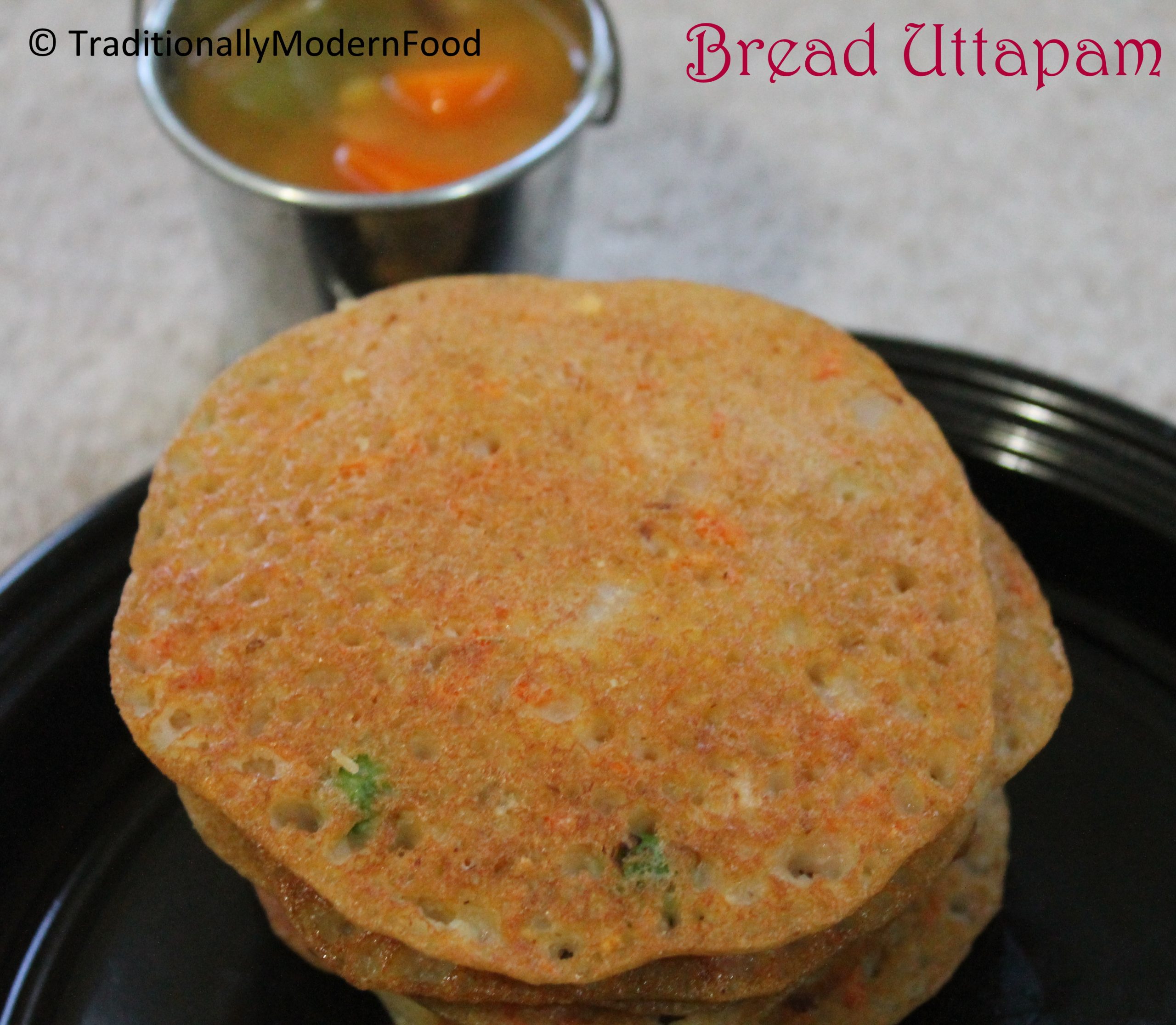 Bread Uthappam | Bread Uttapam | Bread Savory Pancake | Bread Dosa ...