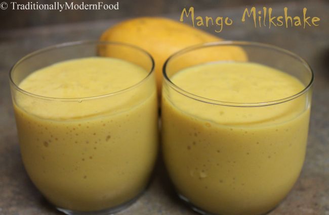 Mango Milkshake - Traditionally Modern Food