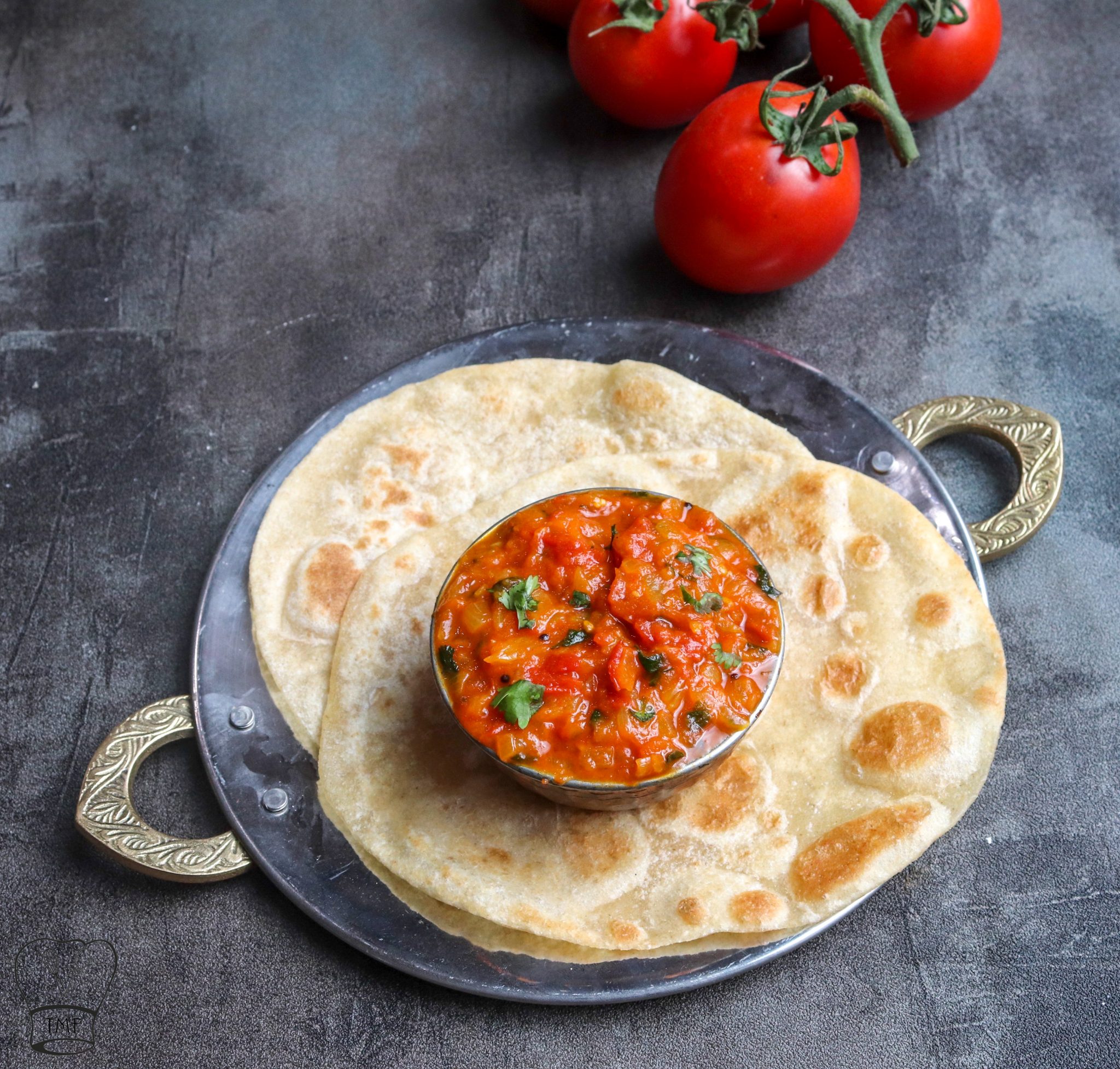 Thakkali Vengayam Thokku - pressure cooker - Traditionally Modern Food