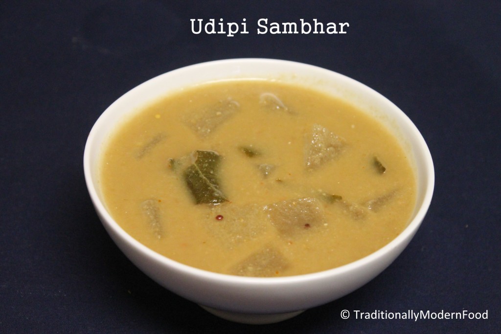 Udupi temple Sambar | Coconut Sambar - Traditionally Modern Food