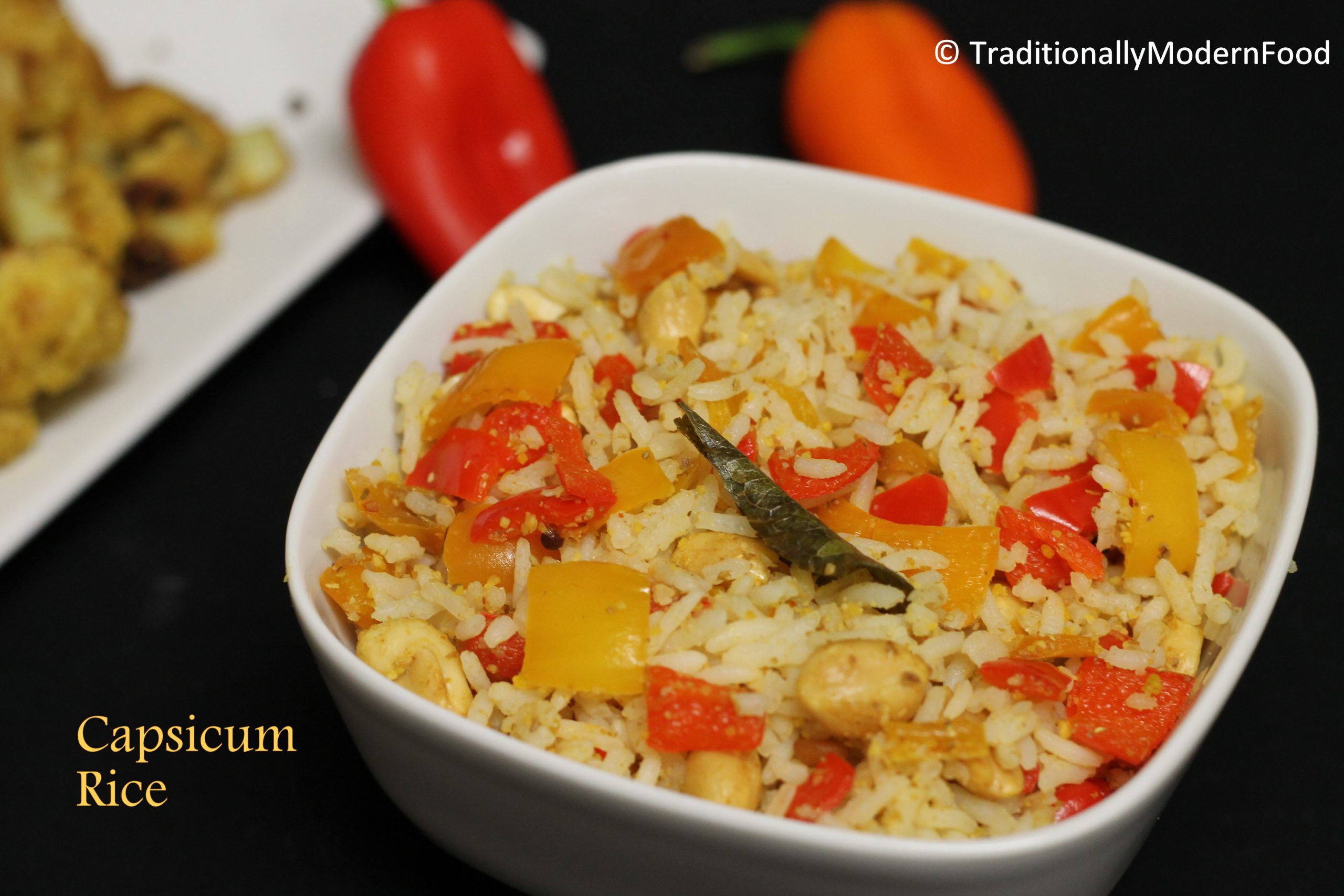 Sweet mini pepper Rice | Bell pepper rice - Traditionally Modern Food