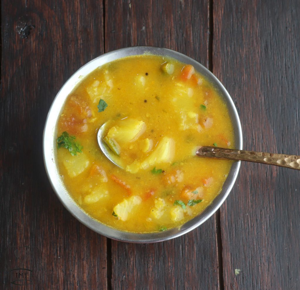 Weekday lunch menu - Rasam Curry - Traditionally Modern Food