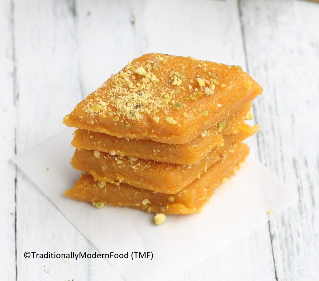 Mango Burfi | Mango Fudge - Traditionally Modern Food