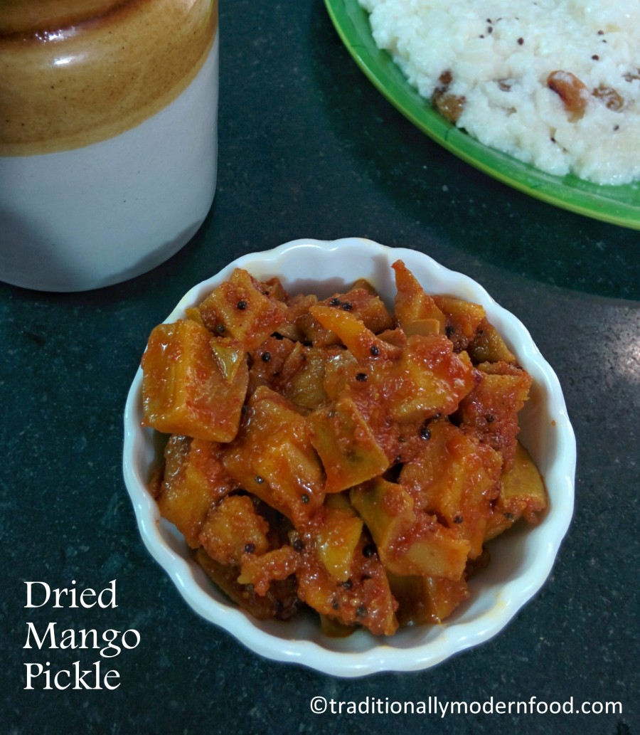 Manga oorugai | Dried Cut Mango Pickle - Traditionally Modern Food