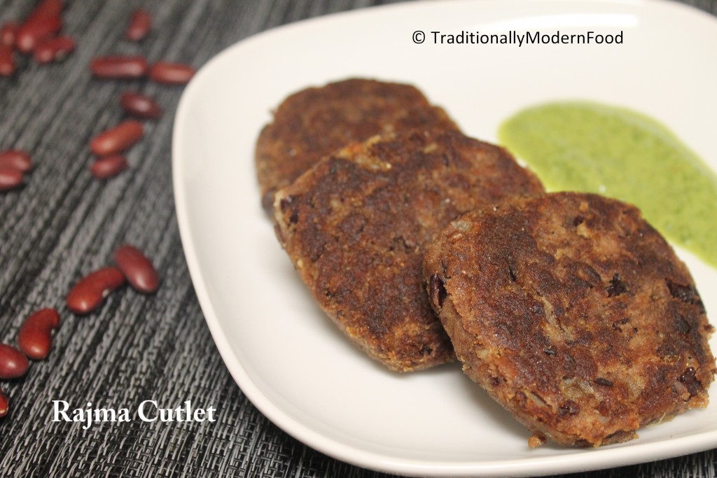 Baked Rajma Cutlet | Vadai | Patties - Traditionally Modern Food