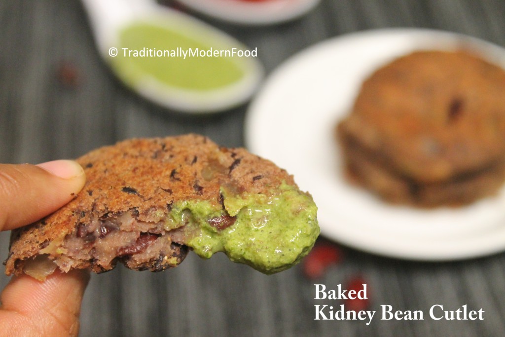 Baked Rajma Cutlet | Vadai | Patties - Traditionally Modern Food