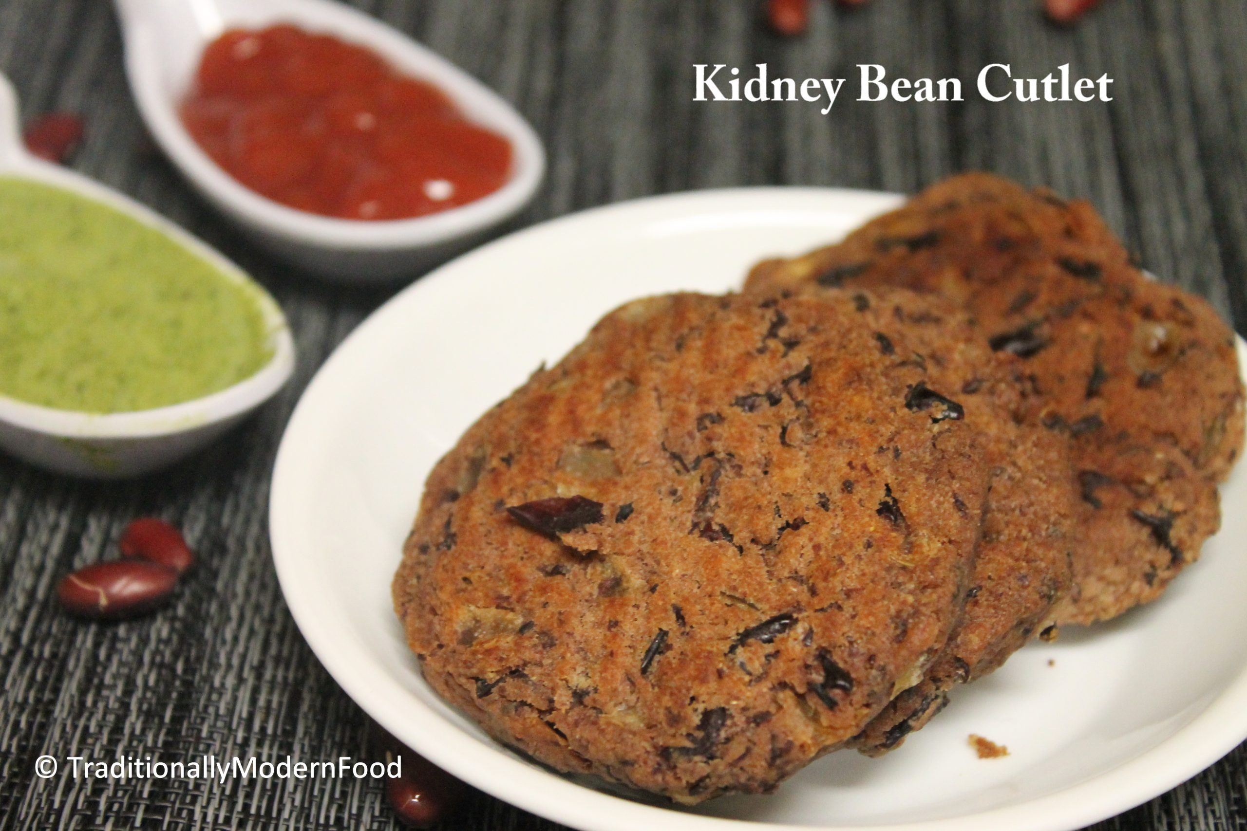 Baked Rajma Cutlet | Vadai | Patties - Traditionally Modern Food