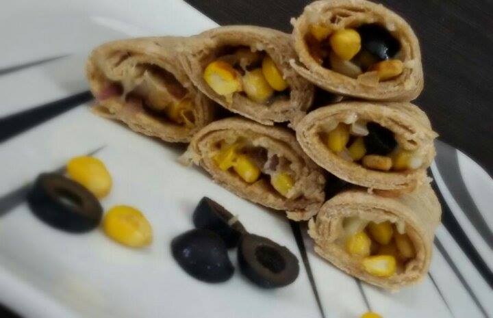 Wonder Wrap - Sweet Corn Capsicum Olive Wrap - Traditionally Modern Food