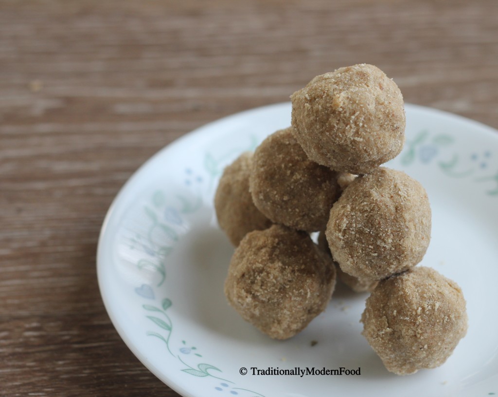Atta Ladoo | Wheat Flour Laddu - Traditionally Modern Food
