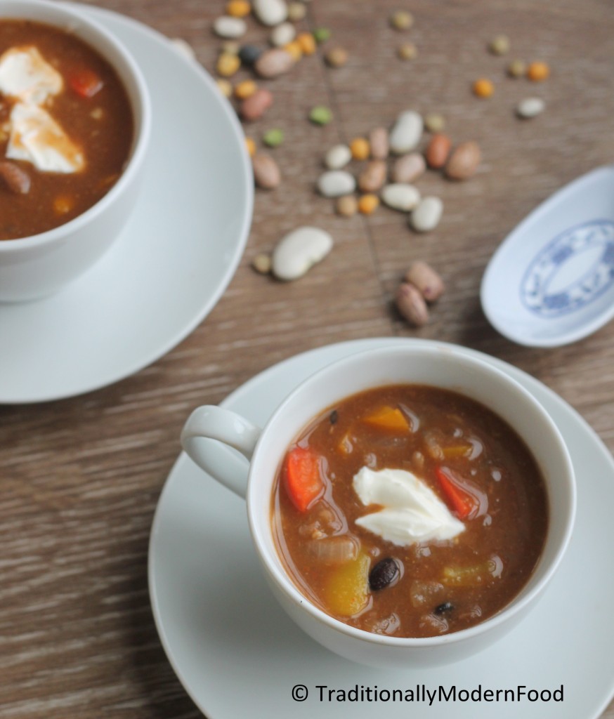 Mixed Bean Soup | Winter Soup - Traditionally Modern Food