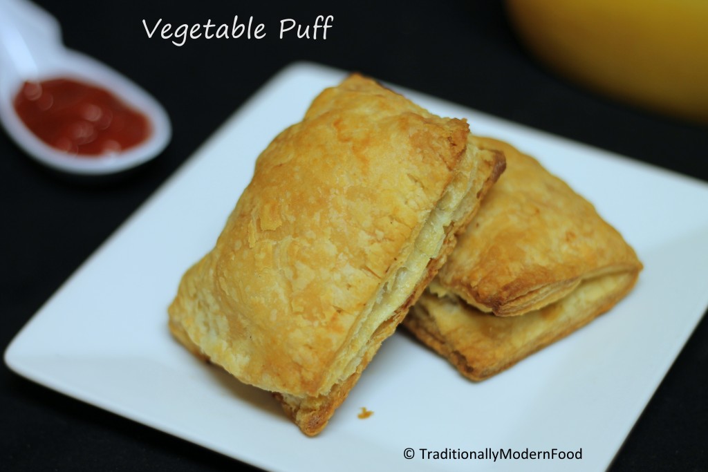 Bakery style Veg Puff - Traditionally Modern Food