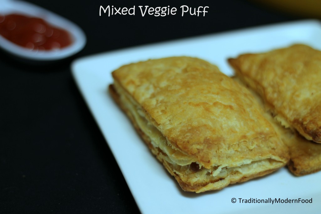 Bakery style Veg Puff - Traditionally Modern Food