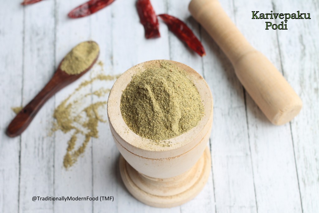 Karuveppilai Podi | Curry leaves powder - Traditionally Modern Food