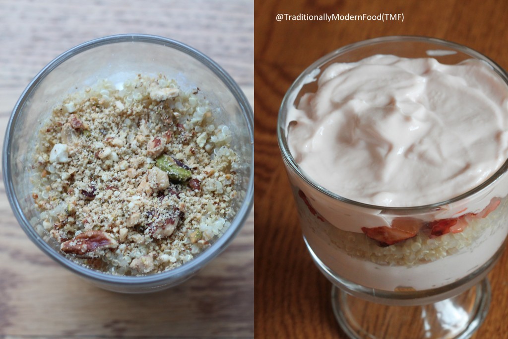 Strawberry Quinoa Parfait | Yogurt Parfait - Traditionally Modern Food