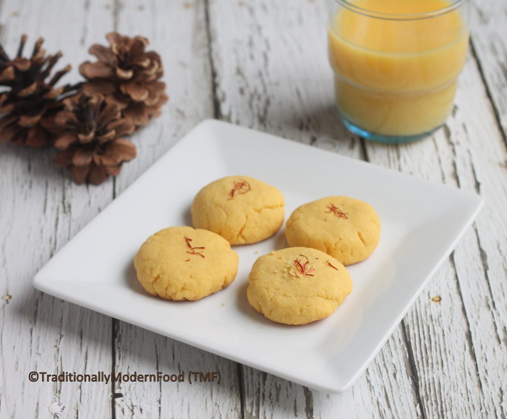 Saffron Cookies – Eggless - Traditionally Modern Food