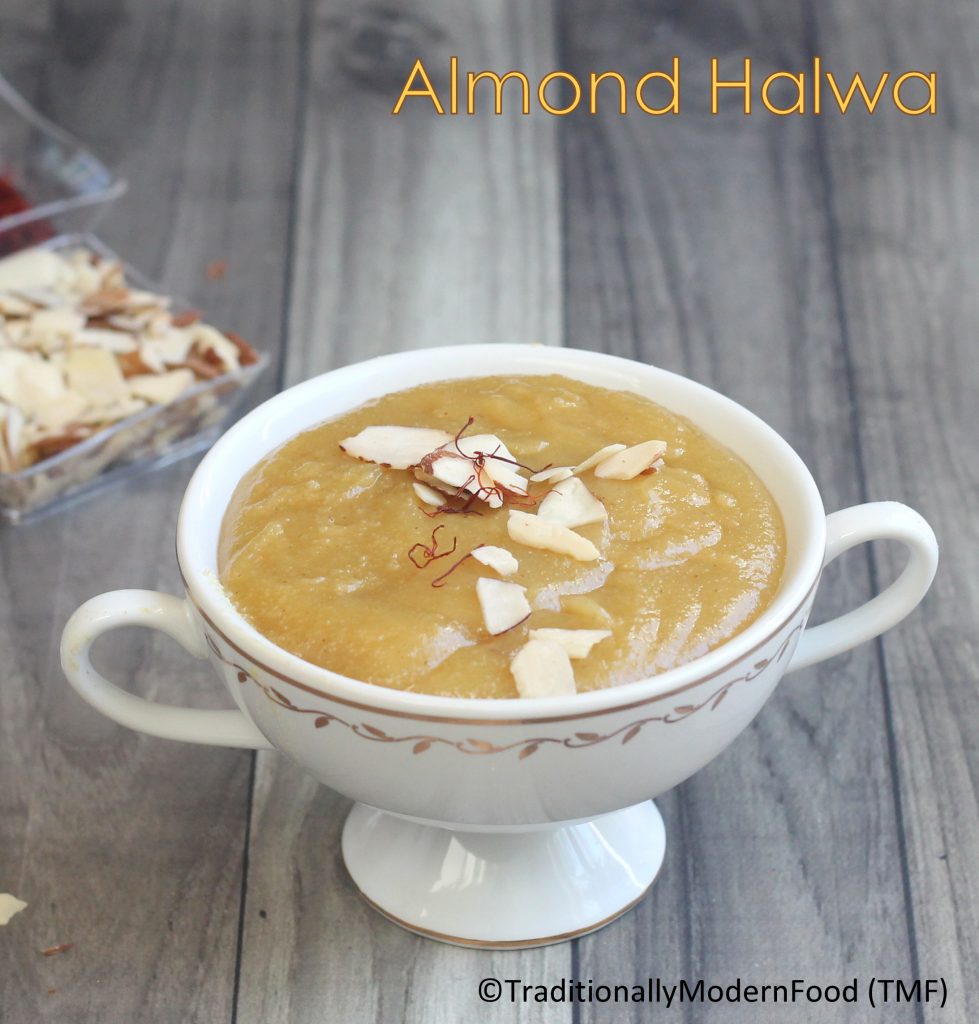 Badam Halwa with Almond flour - Traditionally Modern Food