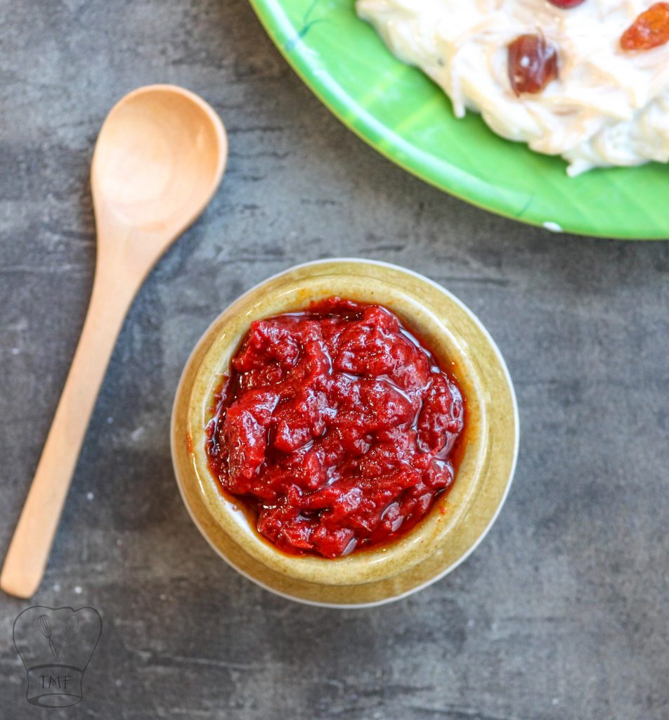 Cranberry thokku | Cranberry pickle - Traditionally Modern Food