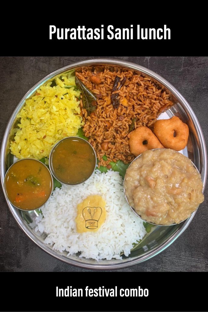 Purattasi Sani lunch | Purattasi Thaligai - Traditionally Modern Food