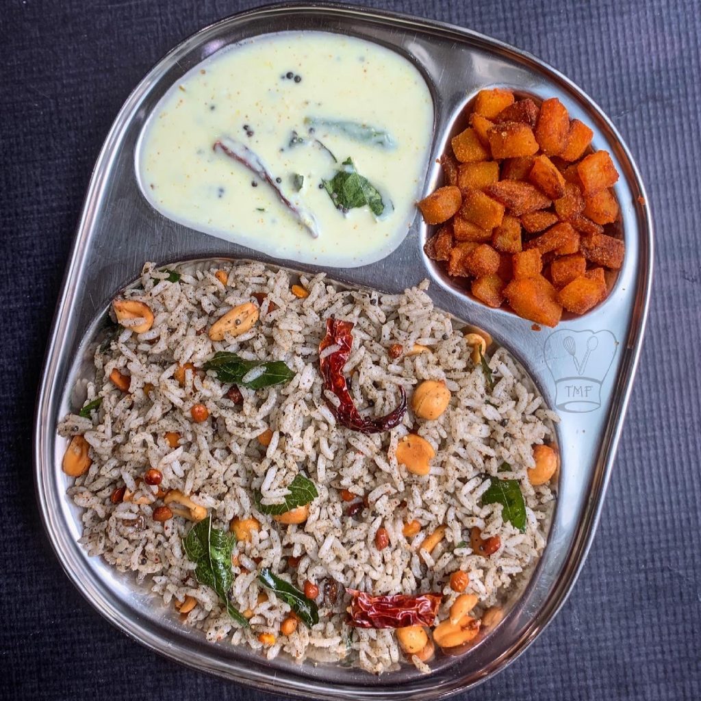 Ellu Sadam Moru curry Potato fry - Traditionally Modern Food