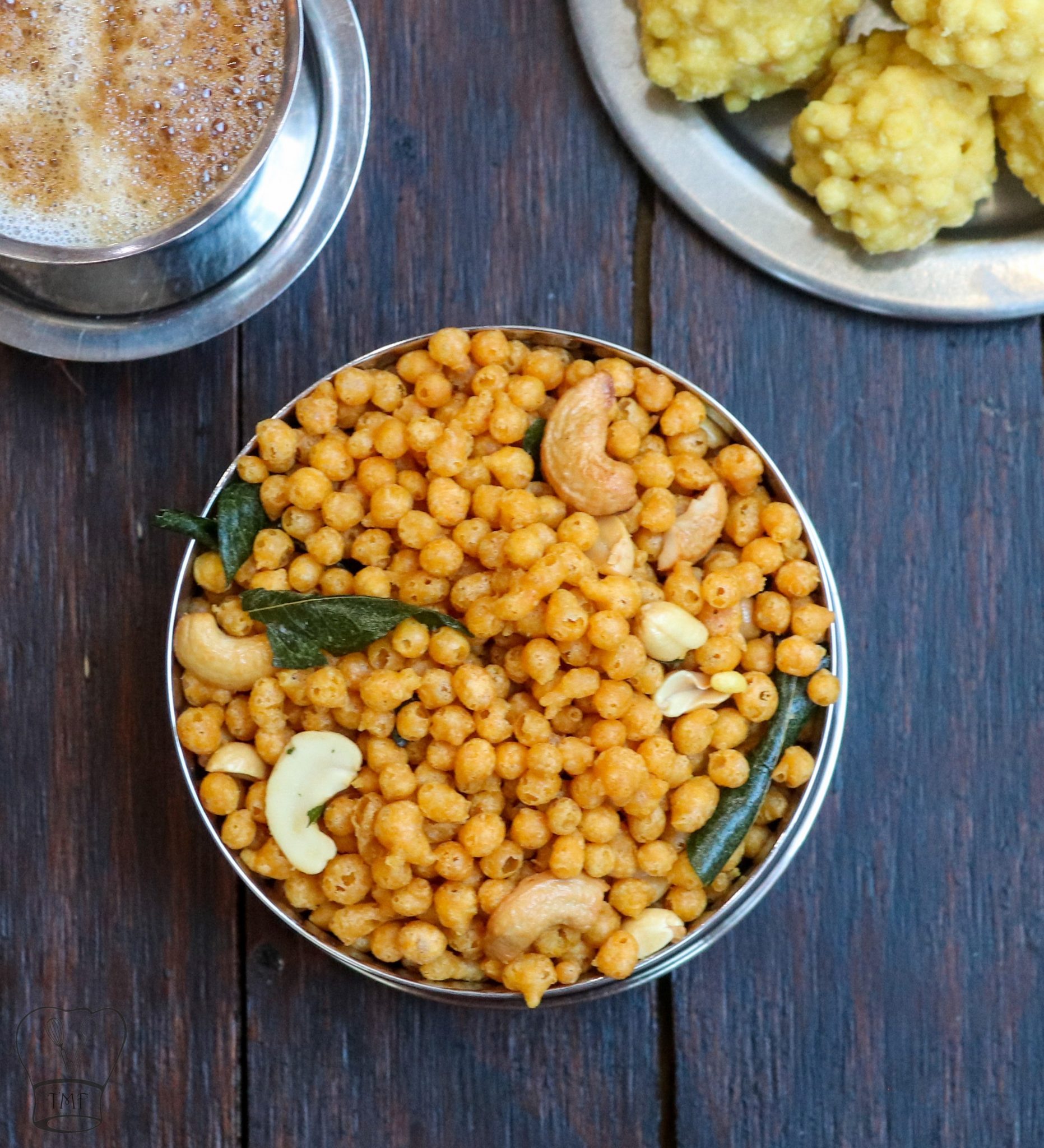 Kara Boondi | How to make boondi mixture - Traditionally Modern Food