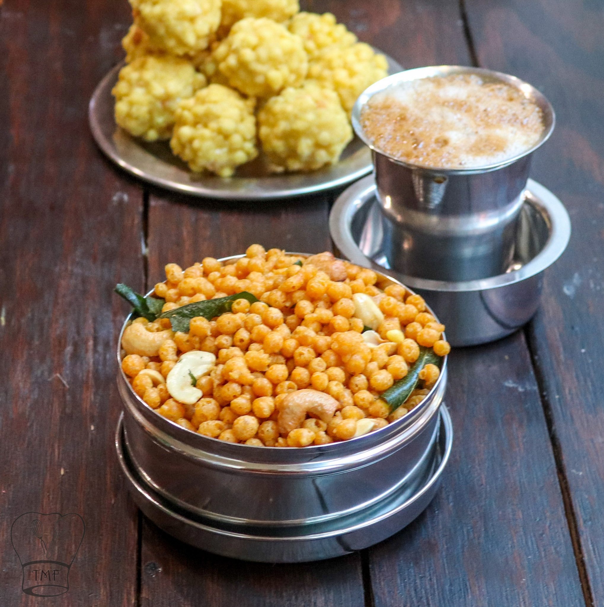 Kara Boondi | How to make boondi mixture - Traditionally Modern Food