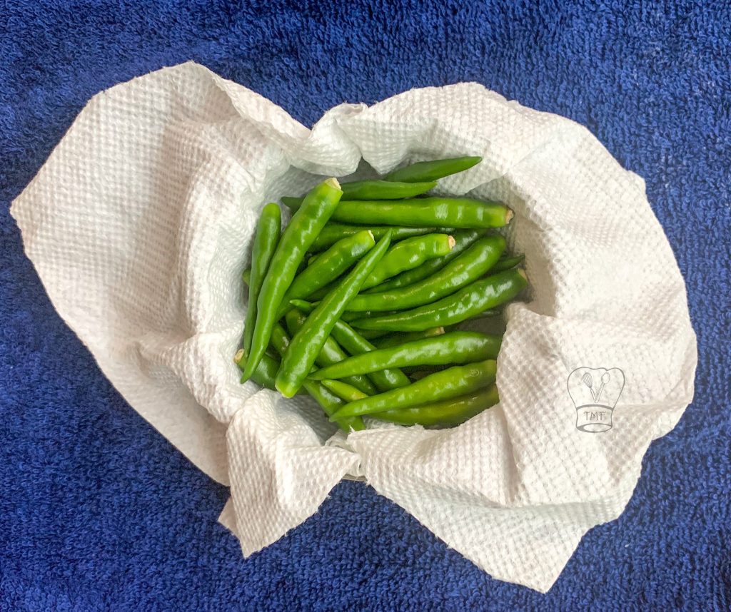 How to keep Green chilli fresh for long time - Traditionally Modern Food