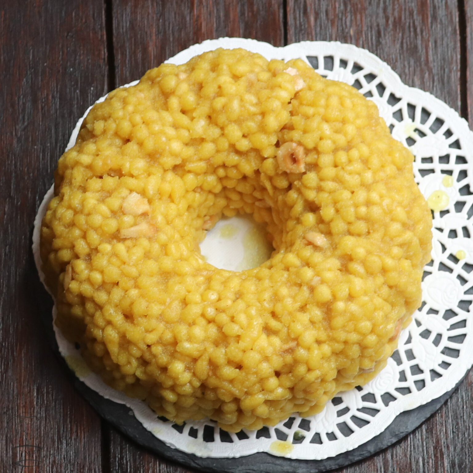 Laddu cake | Eggless Ladoo cake - Traditionally Modern Food