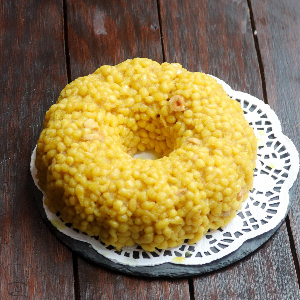 Laddu cake | Eggless Ladoo cake - Traditionally Modern Food