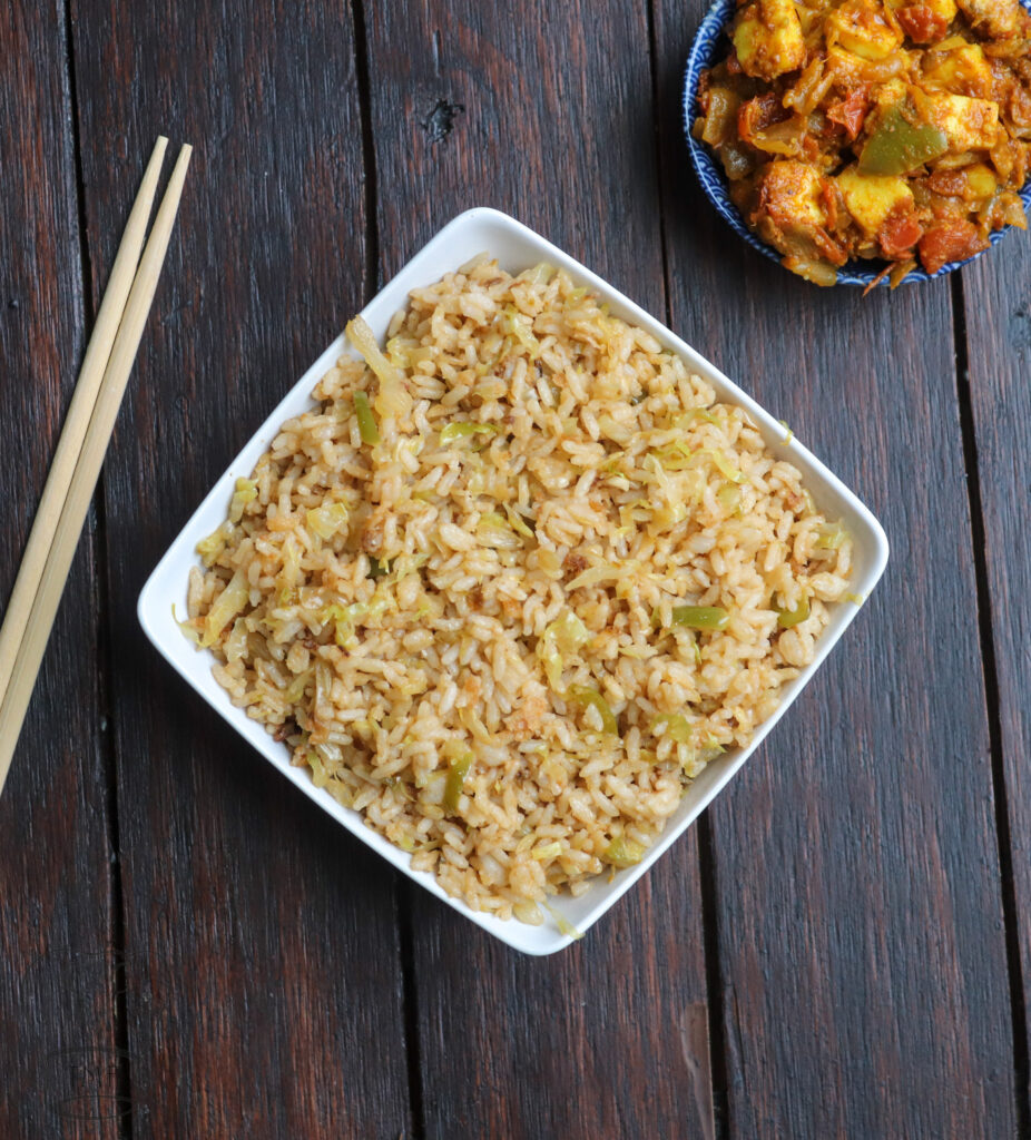 Cabbage rice | Cabbage fried rice - Traditionally Modern Food