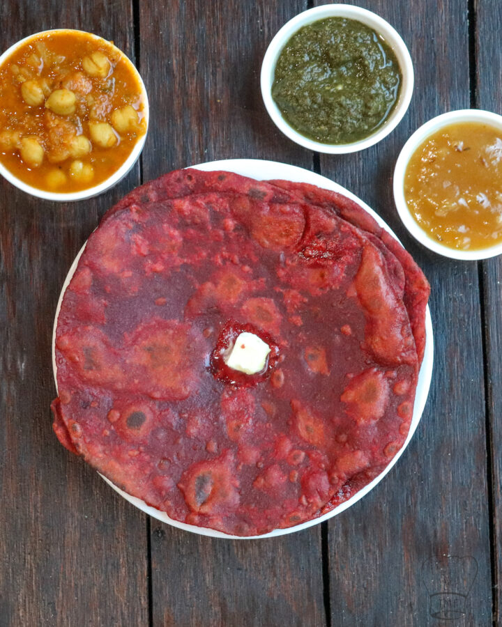 Beetroot paratha recipe | Beetroot roti - Traditionally Modern Food