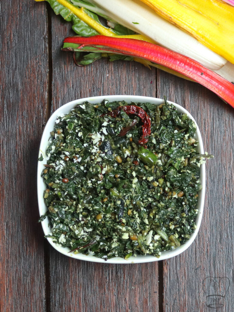 Chard poriyal | Chard curry - Traditionally Modern Food