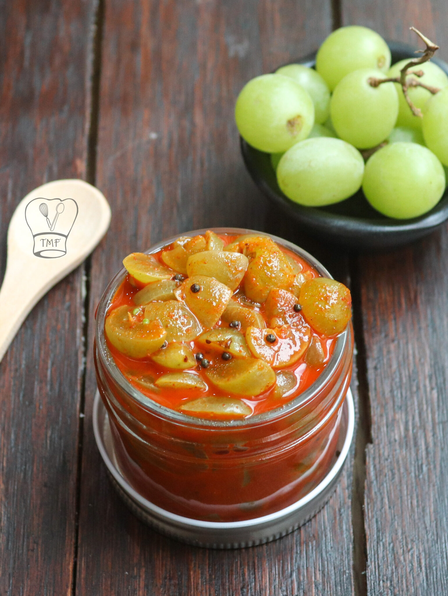 Grapes pickle | Instant Grapes Pickle - Traditionally Modern Food