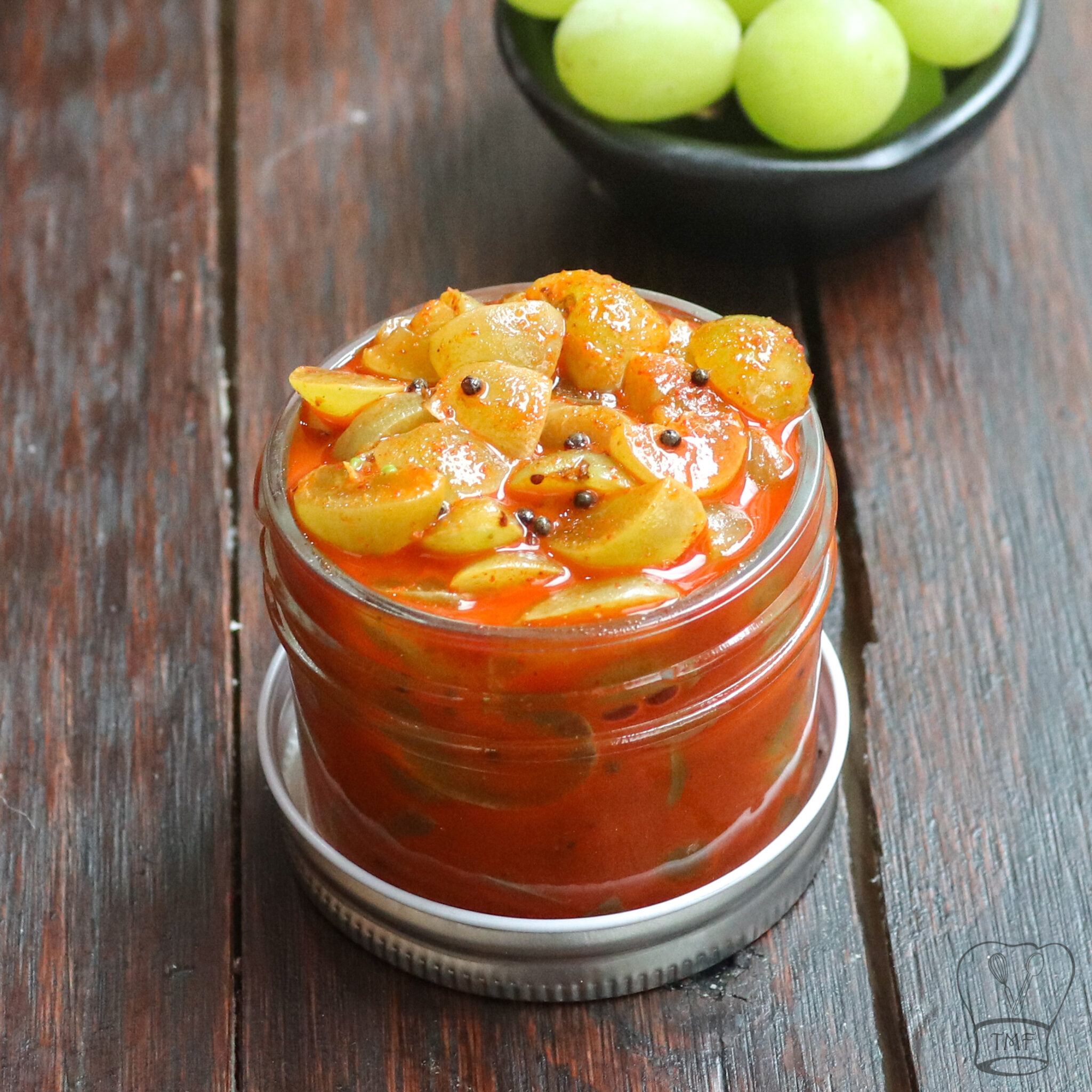 Grapes pickle | Instant Grapes Pickle - Traditionally Modern Food