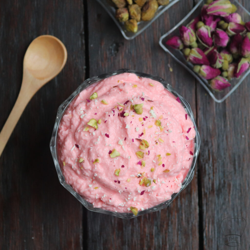 Rose milk Mousse | Rose Mousse - Traditionally Modern Food