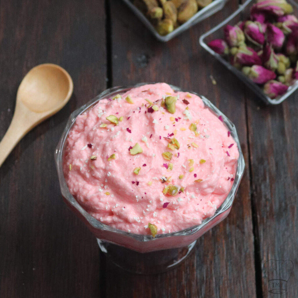 Rose milk Mousse | Rose Mousse - Traditionally Modern Food