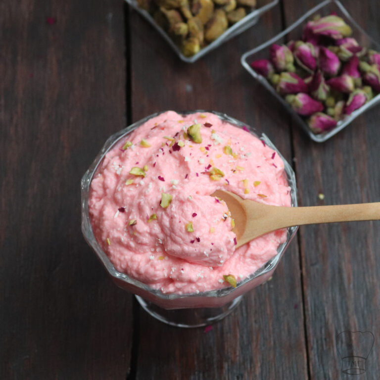 Rose milk Mousse | Rose Mousse - Traditionally Modern Food