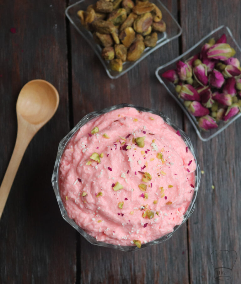 Rose milk Mousse | Rose Mousse - Traditionally Modern Food