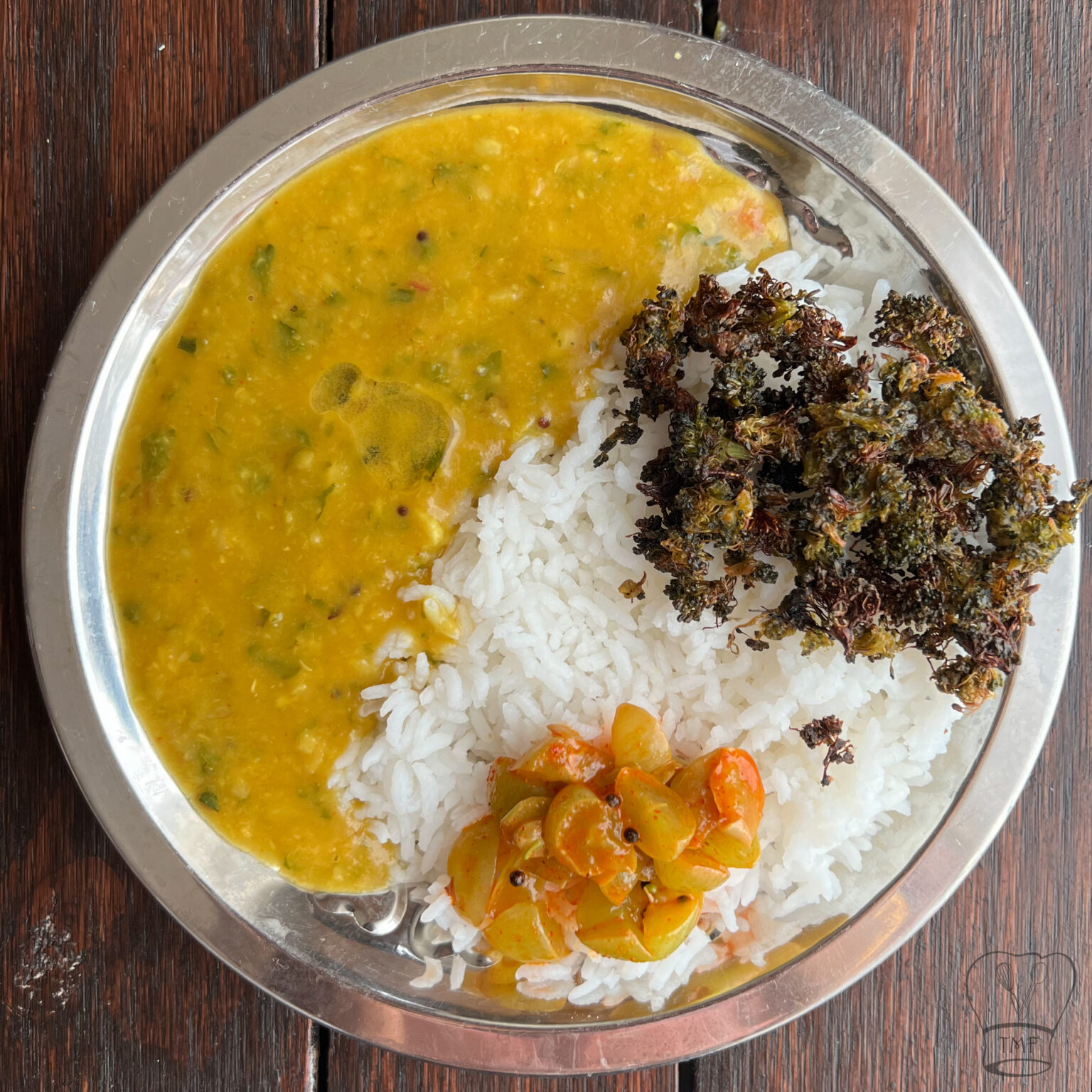 Weekday Lunch combo - Dal, pickle, fry - Traditionally Modern Food