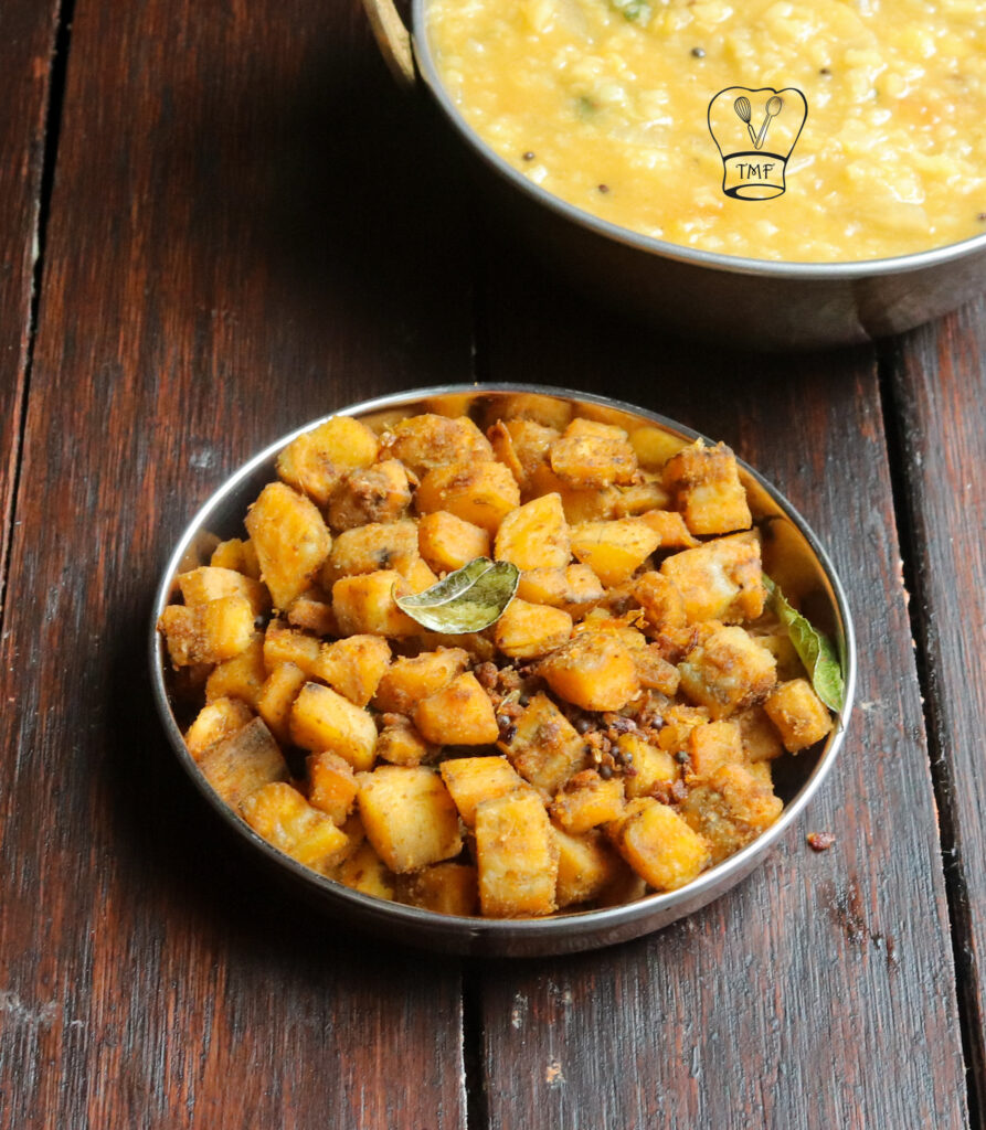 Vazhakkai Poriyal | hotel style - Traditionally Modern Food