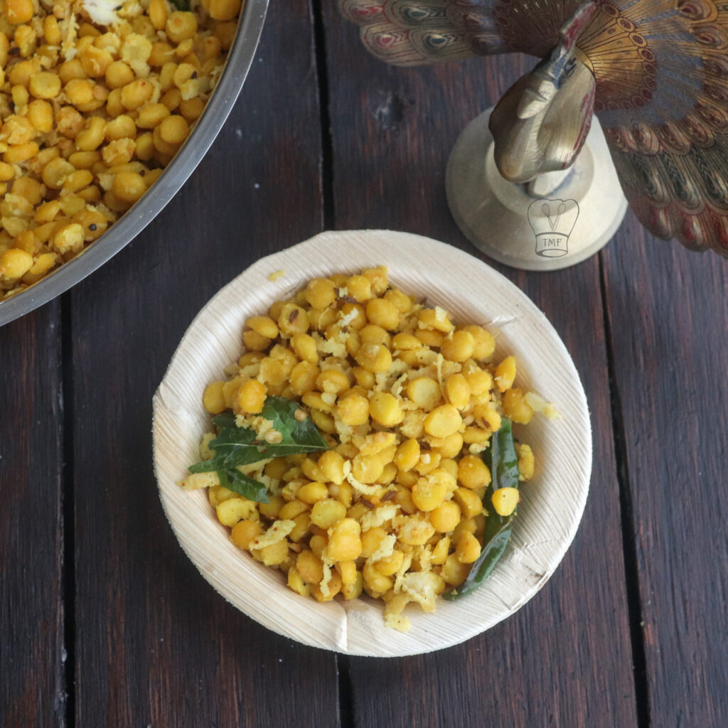 Kadalai paruppu Sundal | Chana dal Sundal - Traditionally Modern Food