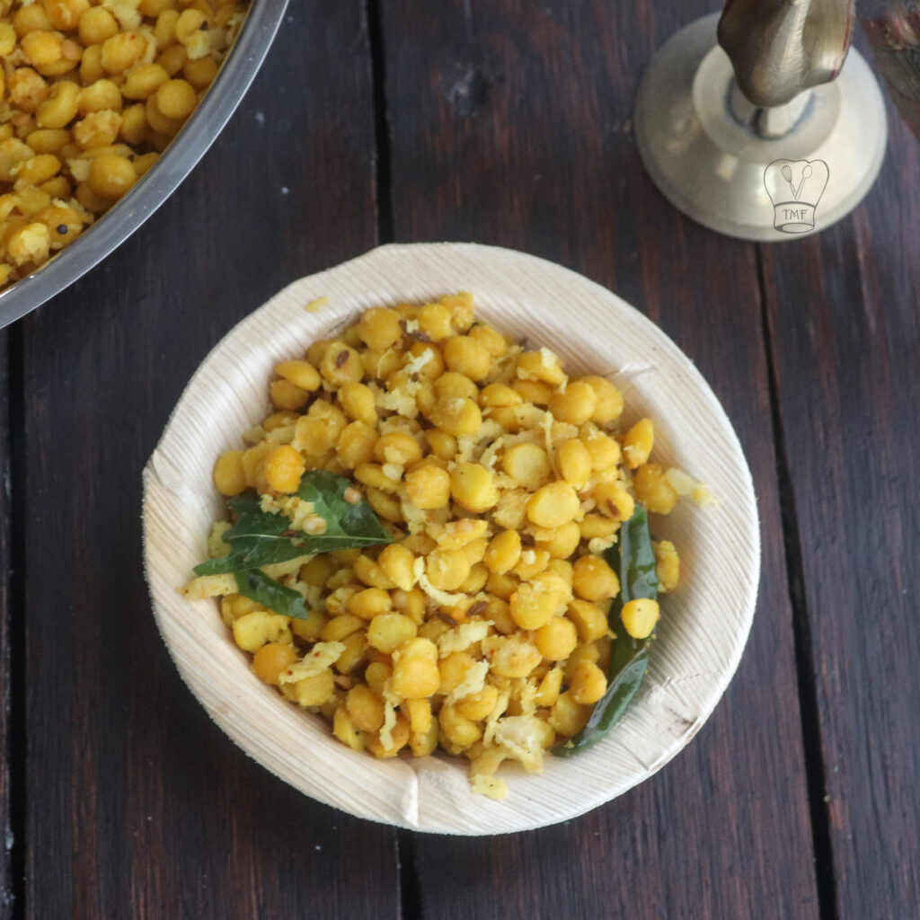 Kadalai paruppu Sundal | Chana dal Sundal - Traditionally Modern Food