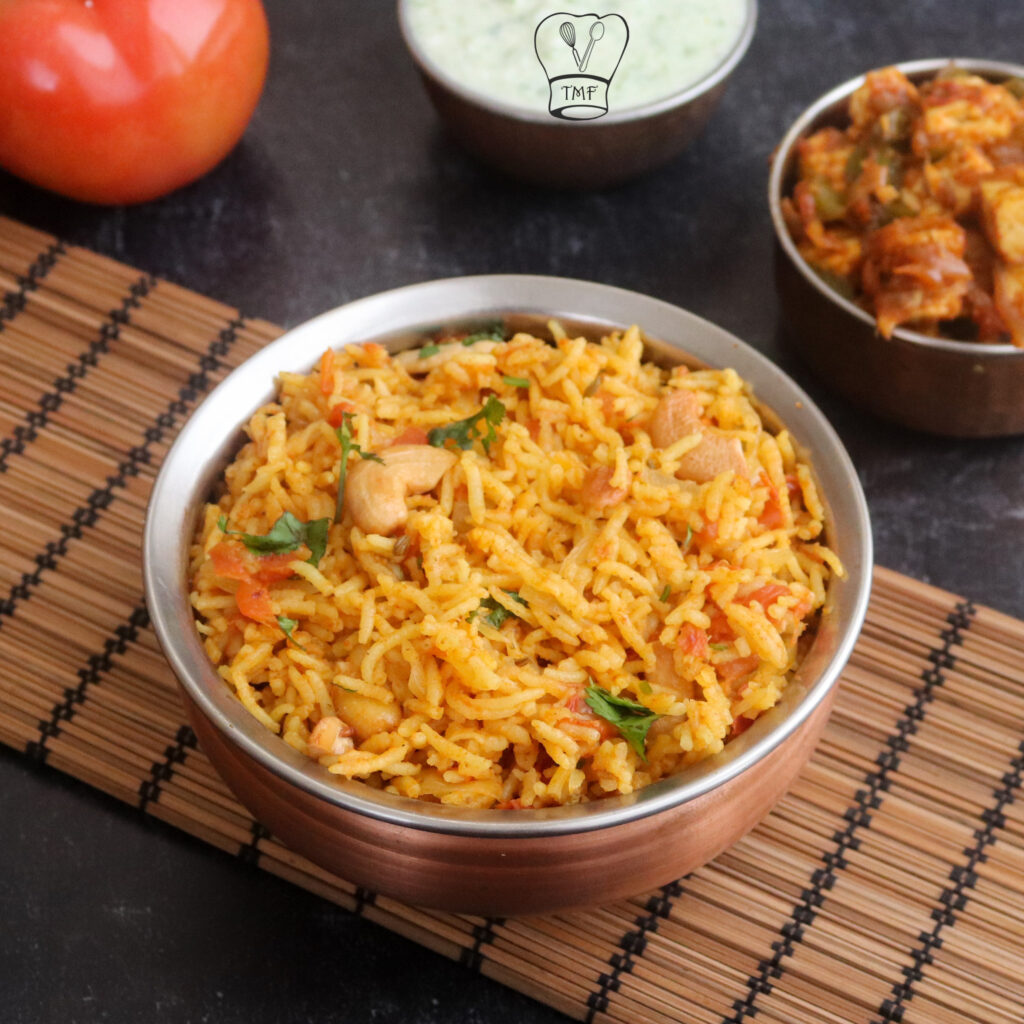 Tomato rice in cooker | Thakkali Sadam - Traditionally Modern Food