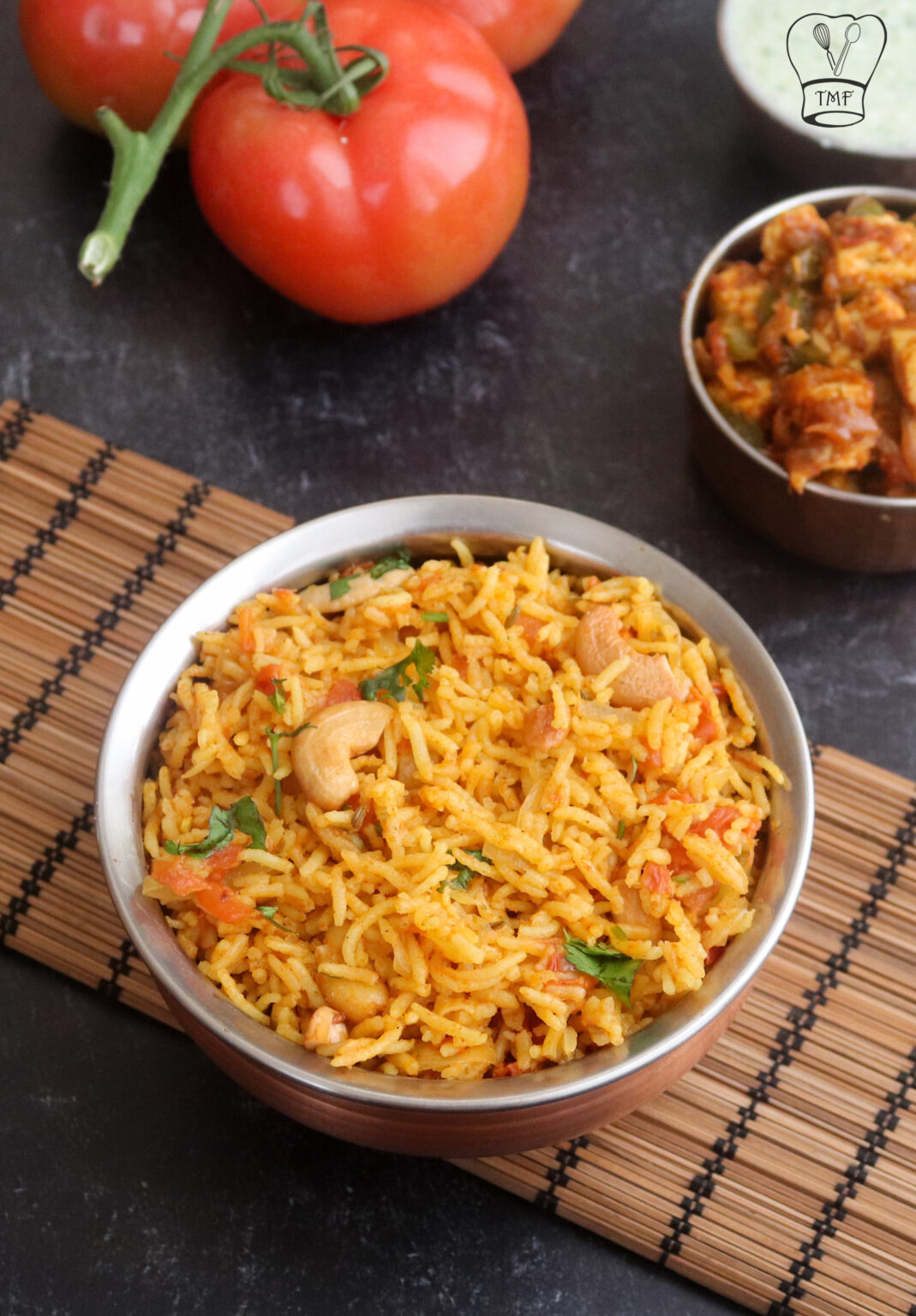 Tomato rice in cooker | Thakkali Sadam - Traditionally Modern Food