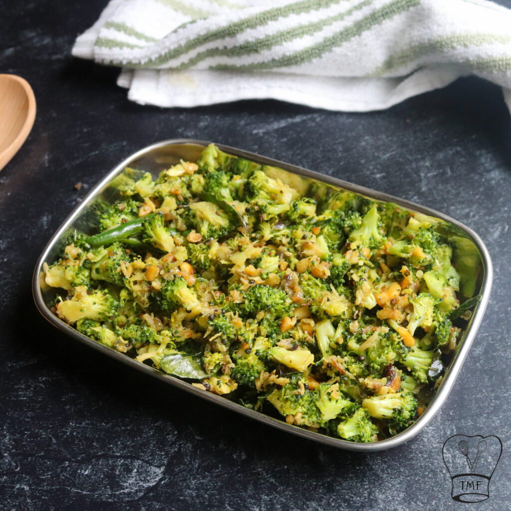 Broccoli poriyal | South Indian Broccoli curry - Traditionally Modern Food