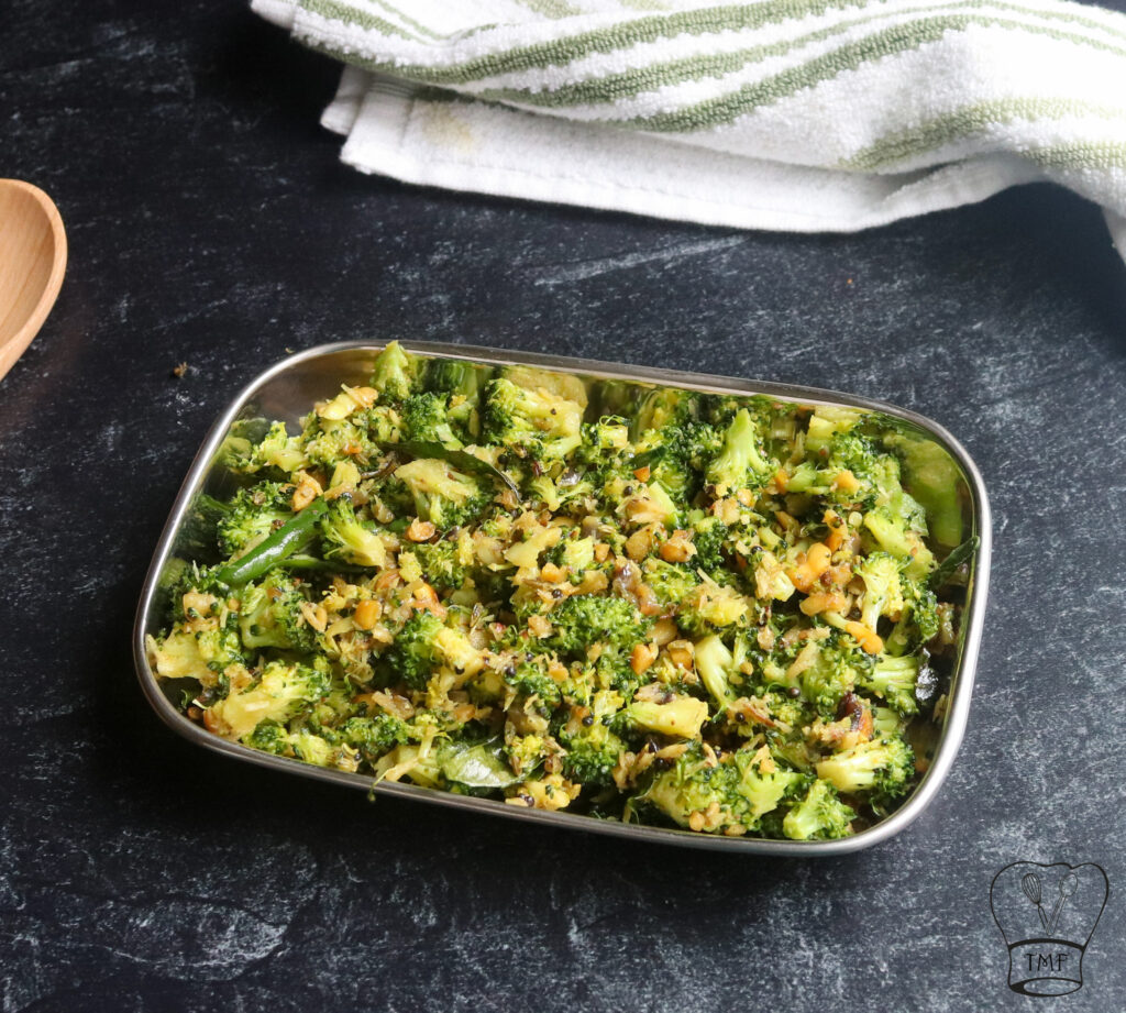 Broccoli poriyal | South Indian Broccoli curry - Traditionally Modern Food