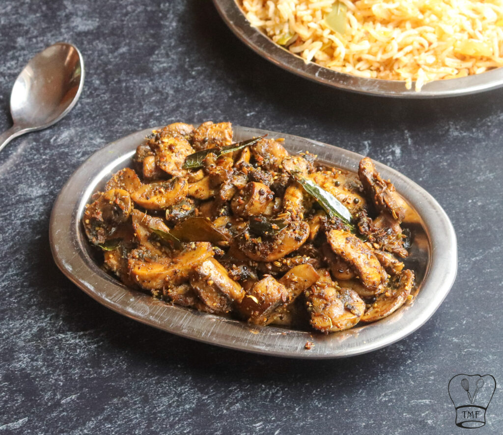 Mushroom Pepper Fry | Kalan Milagu Varuval - Traditionally Modern Food