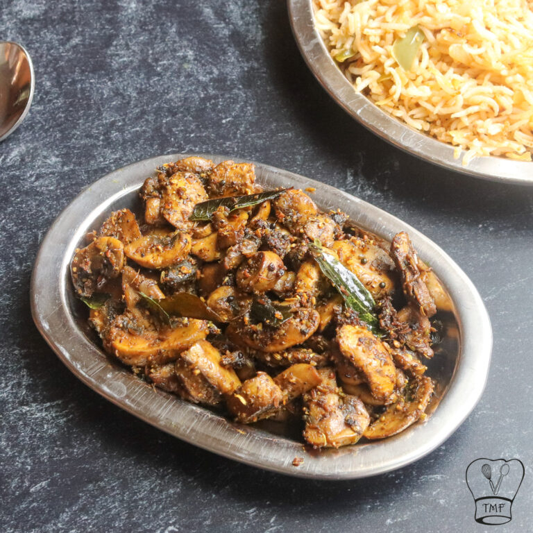 Mushroom Pepper Fry | Kalan Milagu Varuval - Traditionally Modern Food