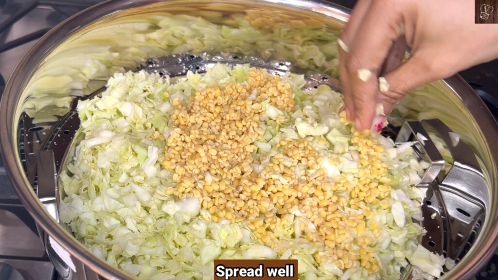 Cabbage moong dal poriyal | Muttaikose pasi paruppu curry ...